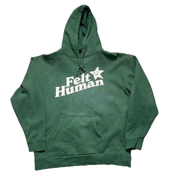 Felt Human | Shirts | Felt Human Forest Green Logo Hoodie Xl Streetwear ...